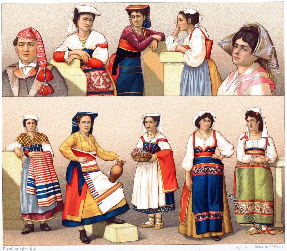 Historical Folk Costumes of the Balearic and Pitiusan Islands.