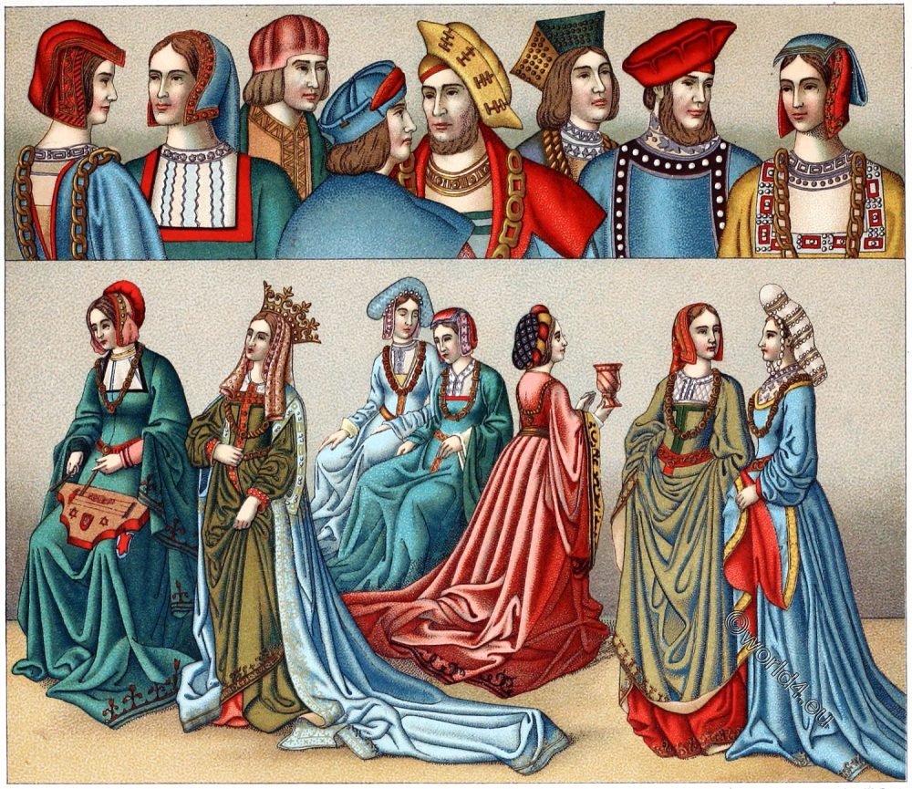 Musical instruments of the Middle Ages from the 12th to the 16th century.
