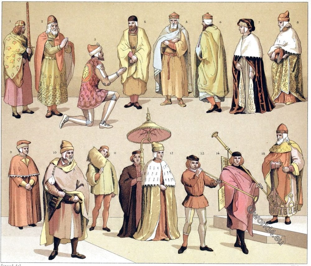 The Doge of Venice from the 9th to the 16th century. Officials.