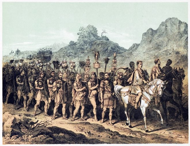 Military of ancient Rome. Roman legions. Field signs. The legionary eagle.