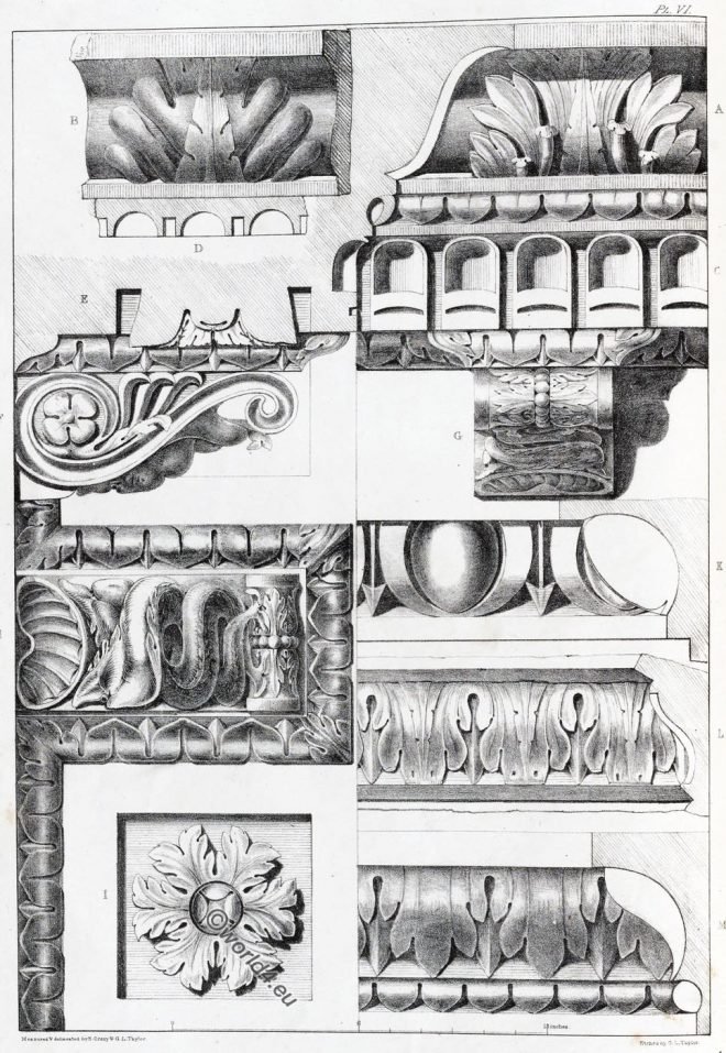 The Roman Ornament. Corinthian and Composite Capitals. The Acanthus.