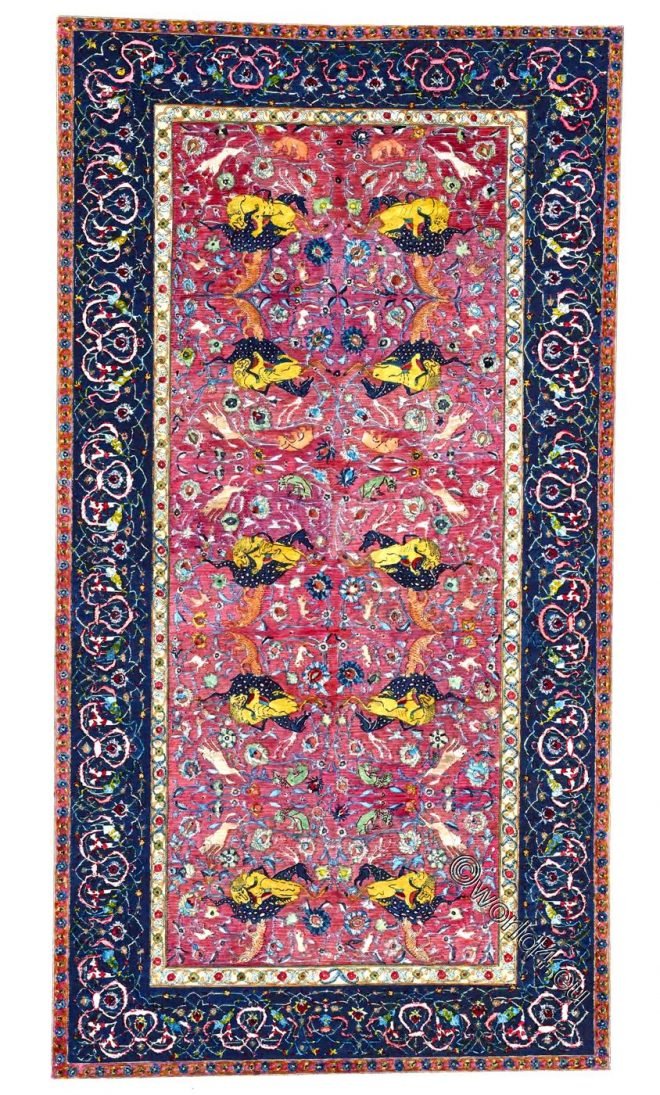 The Ardabil Carpet. Famous Iranian Persian Carpet.