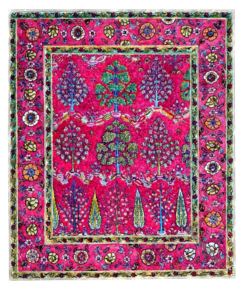 The Ardabil Carpet. Famous Iranian Persian Carpet.