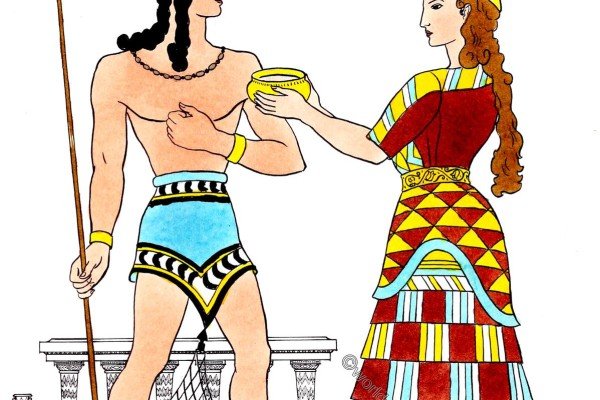 Hermaphroditos, the son of the god Hermes and the goddess Aphrodite.