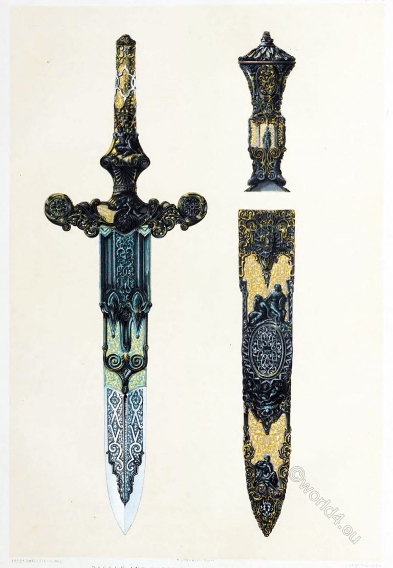 Hunting Knife and sheath by Eusebio Zuloaga. Spanish metalworker.