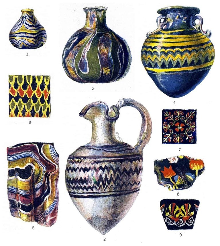 Ancient specimens of Roman and Grecian Glass. Antiquities & Works of Art.