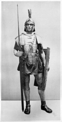 The Roman legionary. Reconstructed after reliefs of the Trajan's Column.