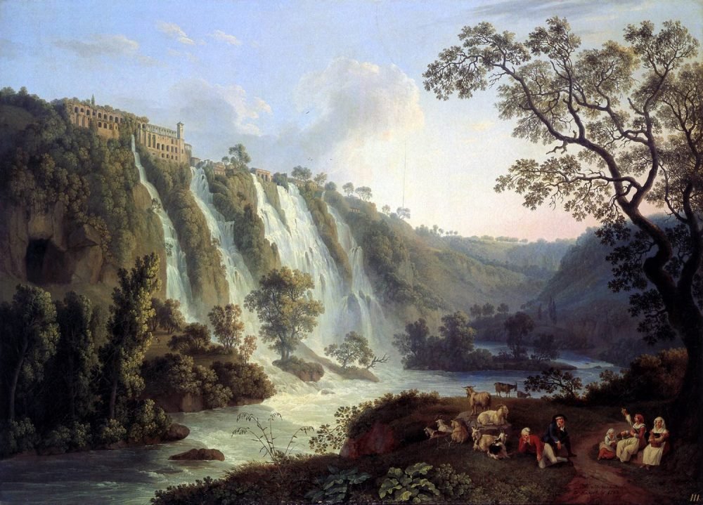 The ancient ruins of the Villa of Maecenas in Tivoli, Italy.