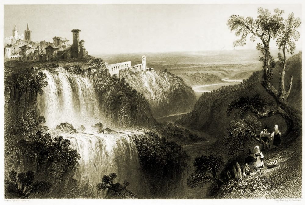 The ancient ruins of the Villa of Maecenas in Tivoli, Italy.