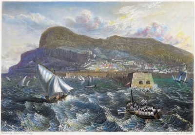 Gibraltar. From the anchorage in front of the old mole.