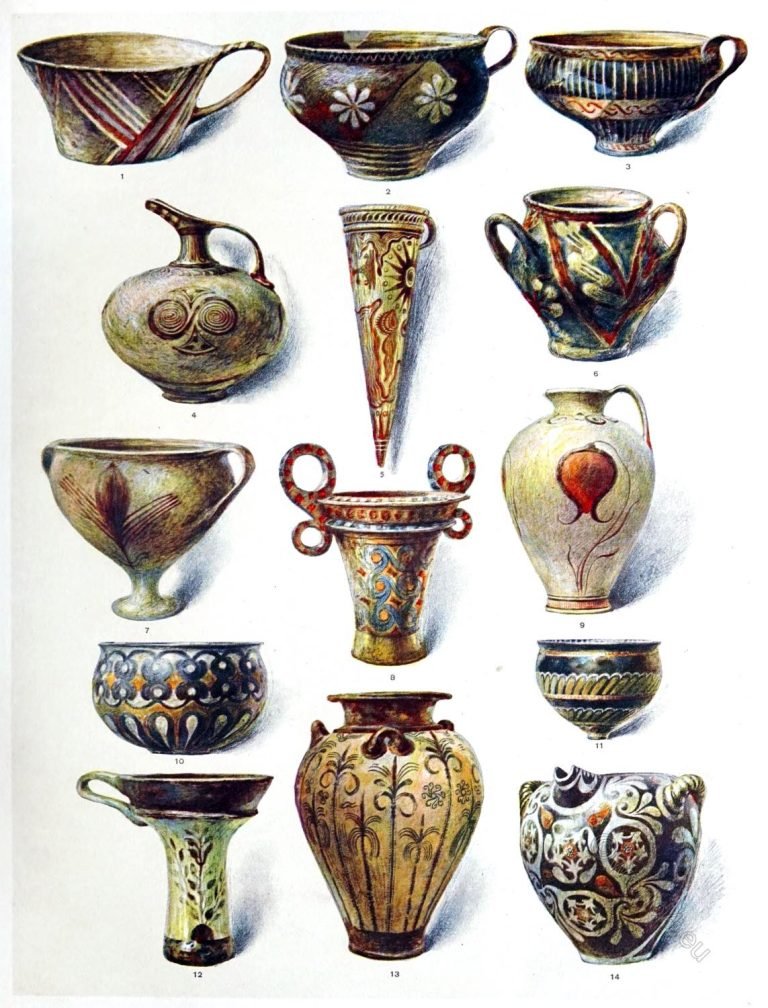 Clothing of the late antiquity and middle ages. 5th to 10th c.