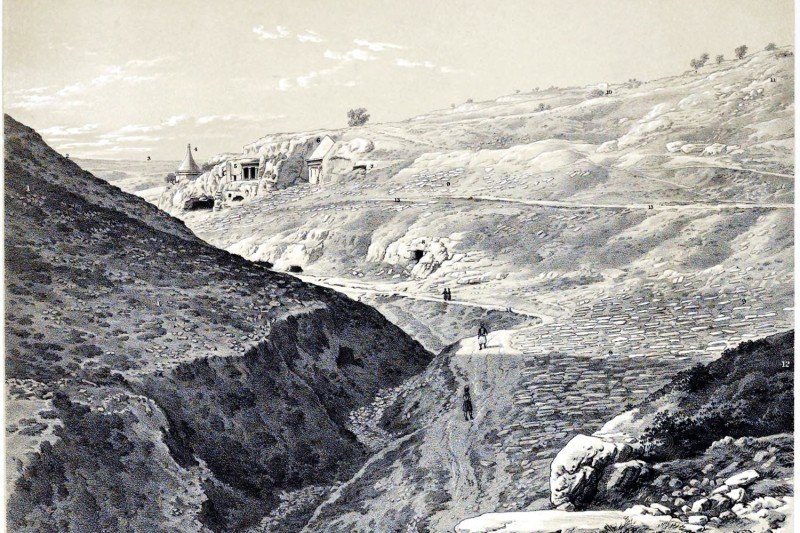 The Holy Land. Jerusalem from the road leading to Bethany.