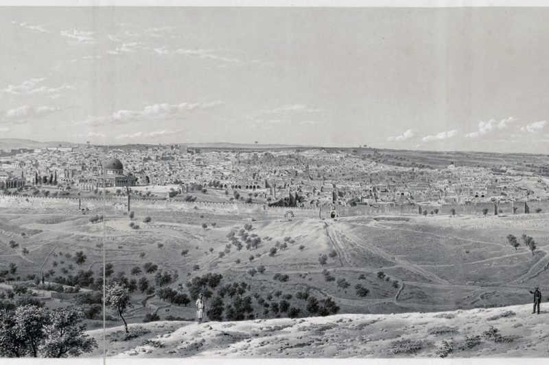 The most striking and extensive view of Jerusalem.