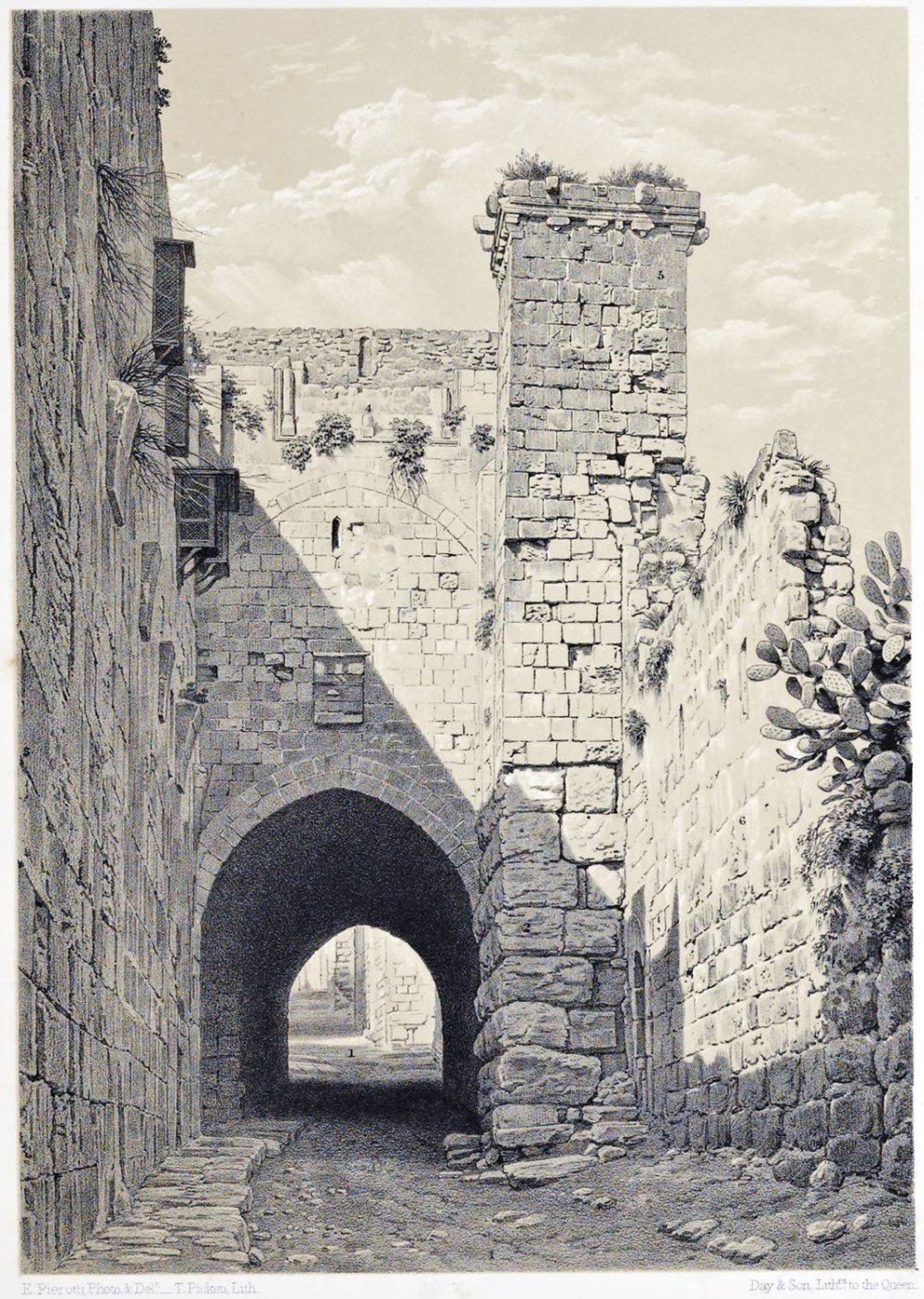 The Antonia fortress, or Antonia tower at Jerusalem.