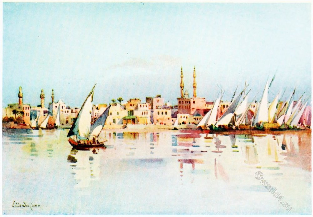 The port city of Damietta as the Venice of Egypt.