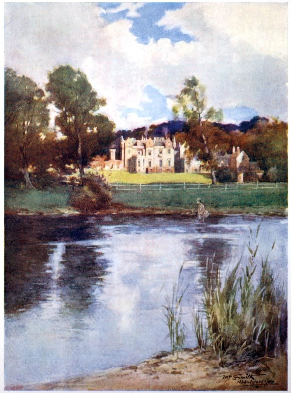 Abbotsford, the mansion and estate of Sir Walter Scott in Scotland.