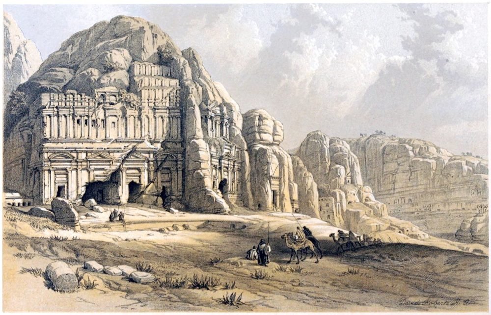 Petra, Showing the Upper or Eastern End of the Valley.