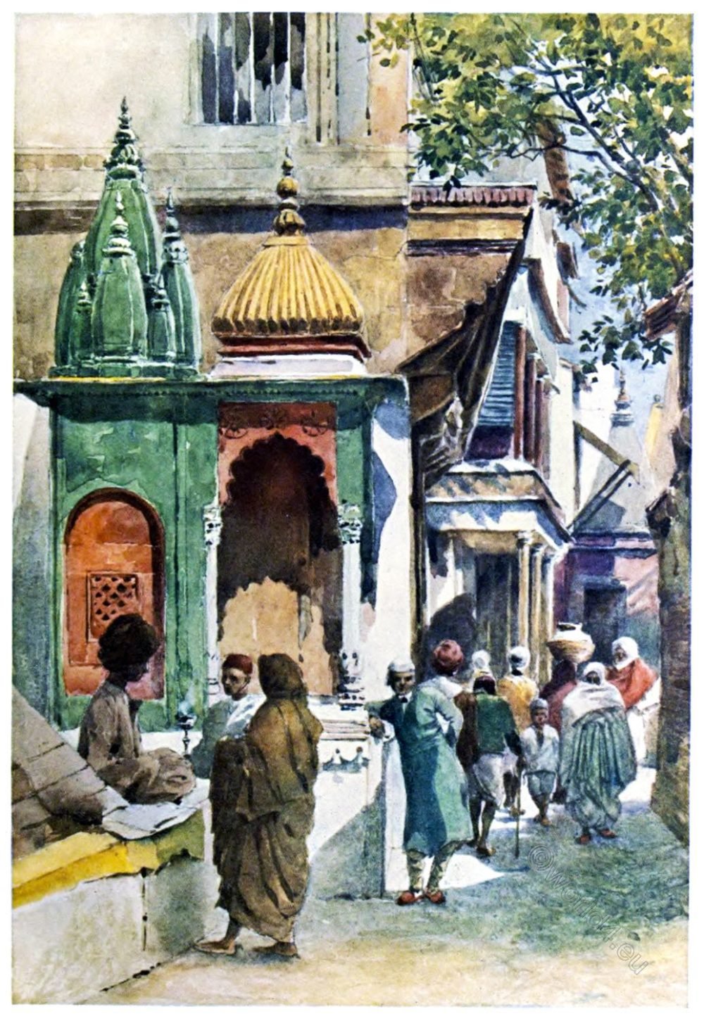 Benares, the sacred city in the Vedic times.