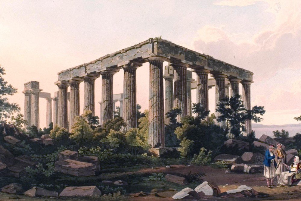 Temple of Apollo Epicurius at Bassae on Mount Kotylion in Arcadia.