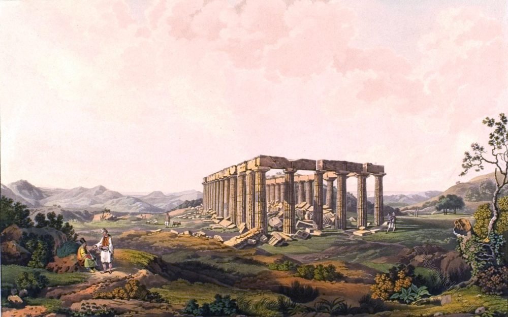 Temple of Apollo Epicurius at Bassae on Mount Kotylion in Arcadia.