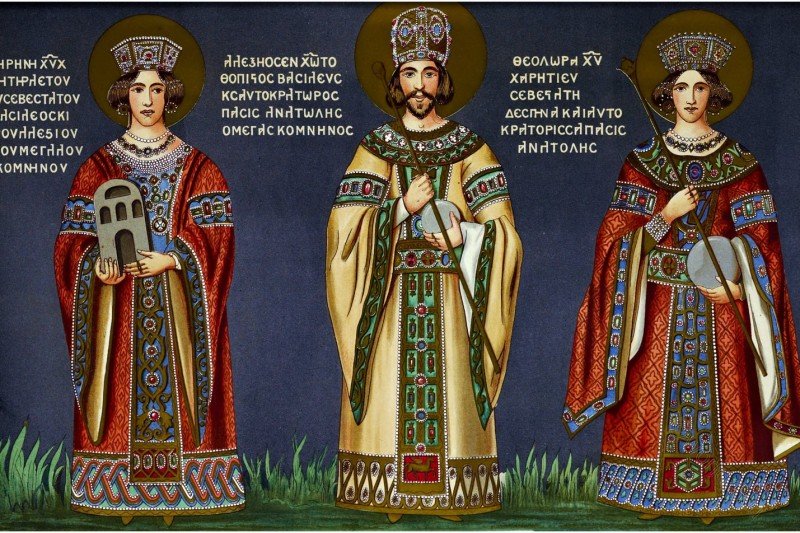 Frankish-Byzantine. Vestments of the Byzantine emperors and empresses.