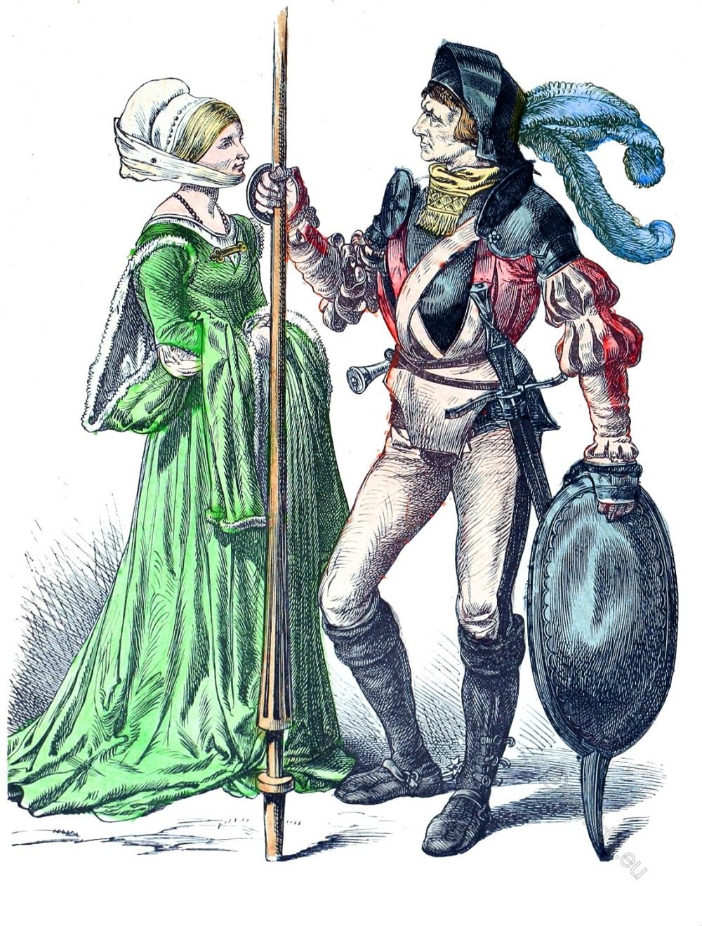 German Citizen in Arms. First third of the XVIth century.